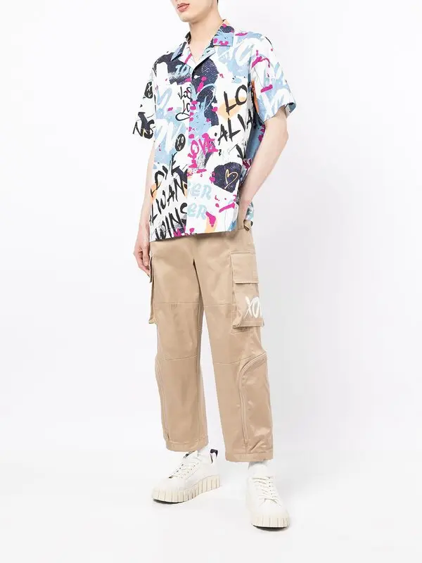 PORTS V Graffiti-print Shirt