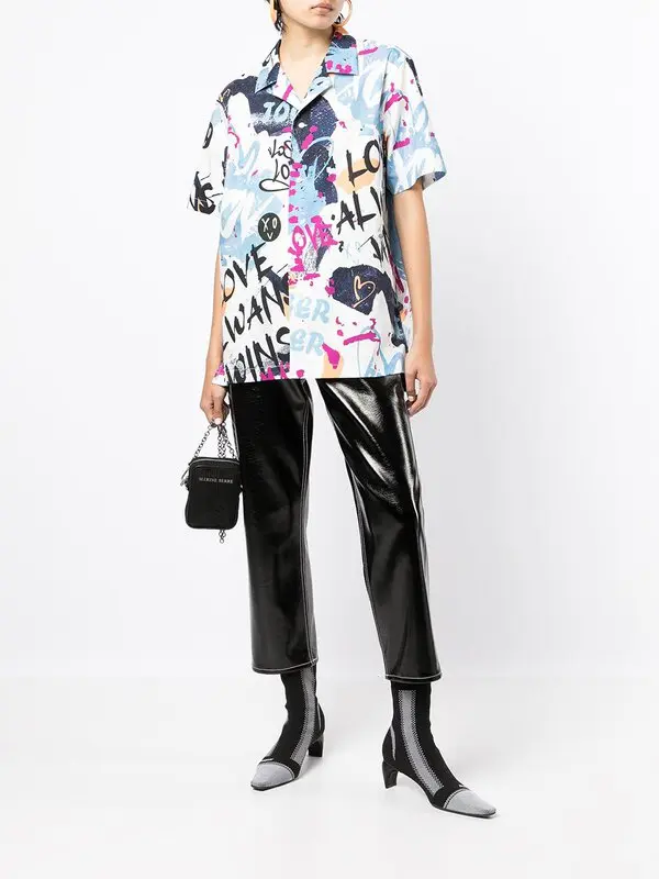 PORTS V Graffiti-print Shirt