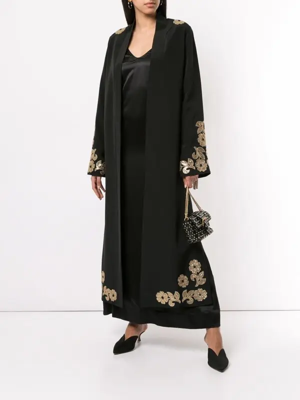 MACGRAW Whiskey Embellished Robe Coat