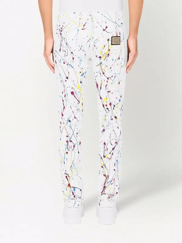 Dolce & Gabbana Paint Splatter Skinny Jeans