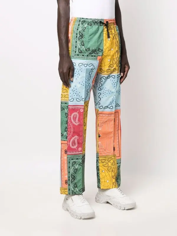 COUNTY OF MILAN Bandana-print Straight-leg Trousers