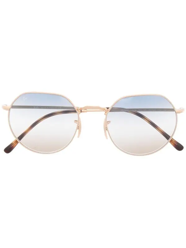 Ray-ban Jack Gradient-lens Sunglasses - Gold