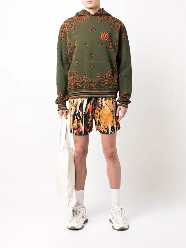 Amiri Paint Splatter Above-knee Shorts