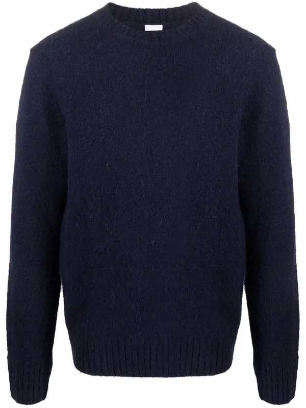 Aspesi Crewneck Wool Jumper - Blue