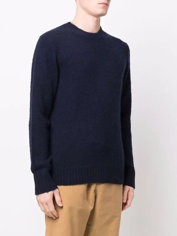 Aspesi Crewneck Wool Jumper - Blue