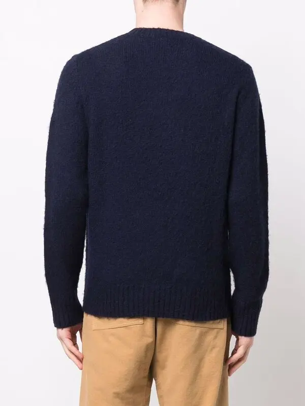 Aspesi Crewneck Wool Jumper - Blue