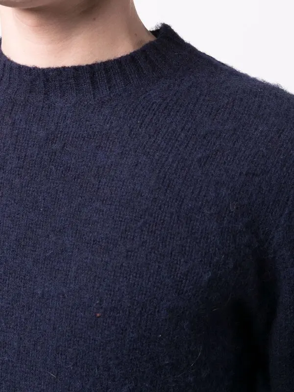 Aspesi Crewneck Wool Jumper - Blue