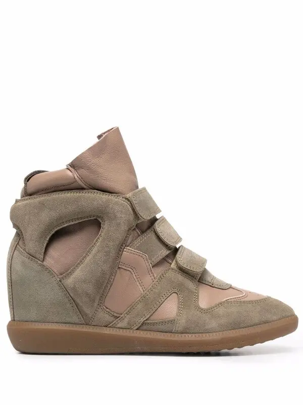 Isabel Marant Buckee Touch-strap Wedge Sneakers