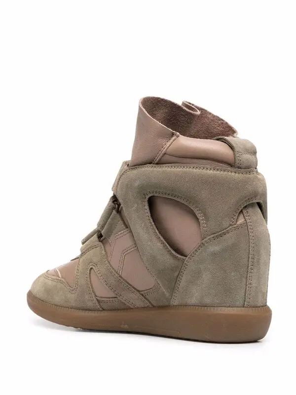 Isabel Marant Buckee Touch-strap Wedge Sneakers