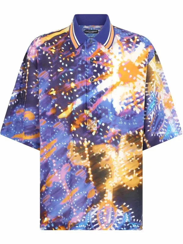 Dolce & Gabbana Graphic-print Polo Shirt
