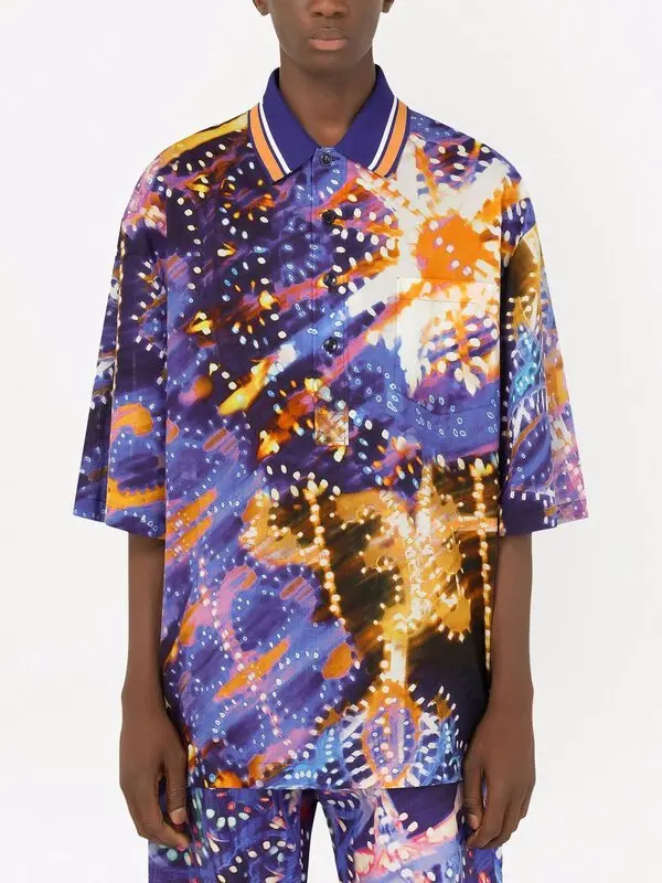 Dolce & Gabbana Graphic-print Polo Shirt