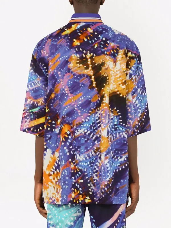 Dolce & Gabbana Graphic-print Polo Shirt