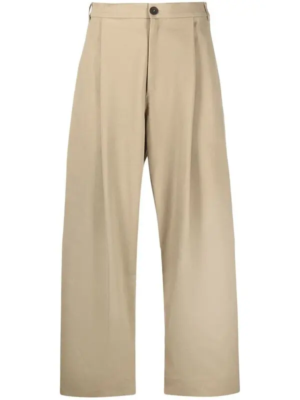 Studio Nicholson Wide-leg High-waisted Trousers - Neutrals