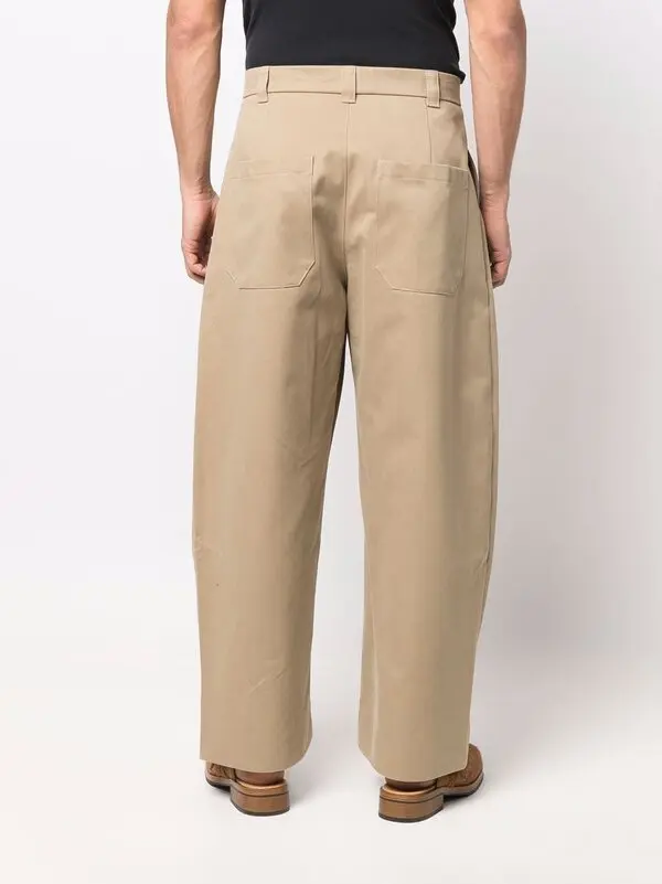 Studio Nicholson Wide-leg High-waisted Trousers - Neutrals