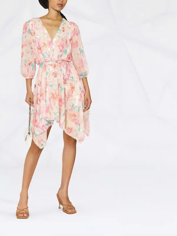 Patrizia Pepe Maxi Blooming Rose-print Mini Dress