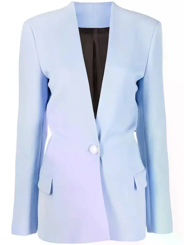 Attico Single-breasted Blazer - Blue
