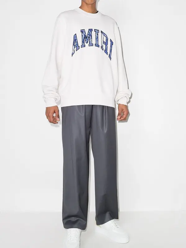 Amiri Bandana Logo Appliqué Sweatshirt