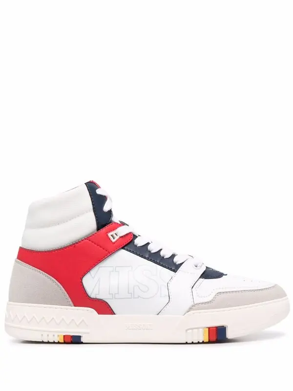 Missoni Panelled High-top Sneakers
