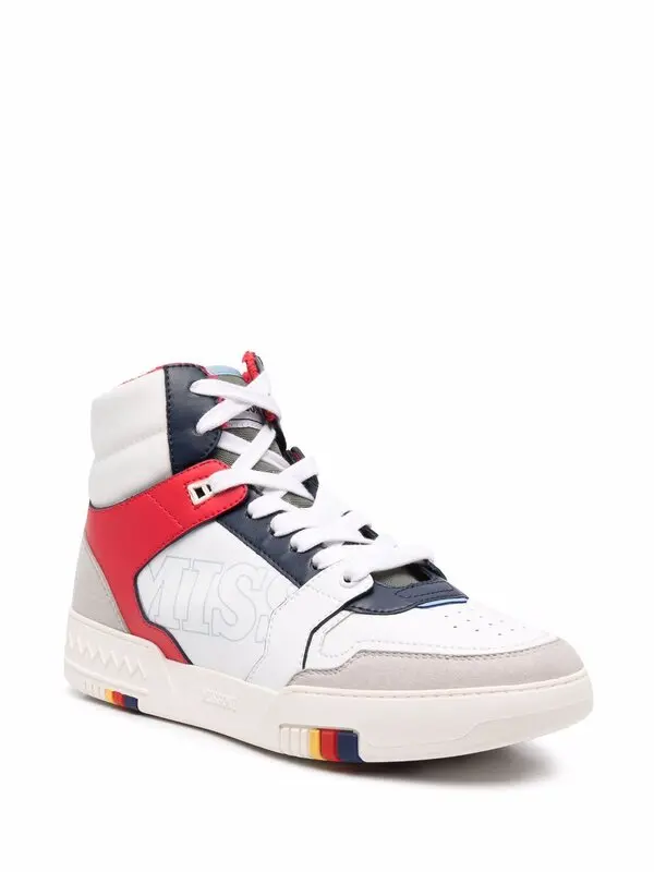 Missoni Panelled High-top Sneakers