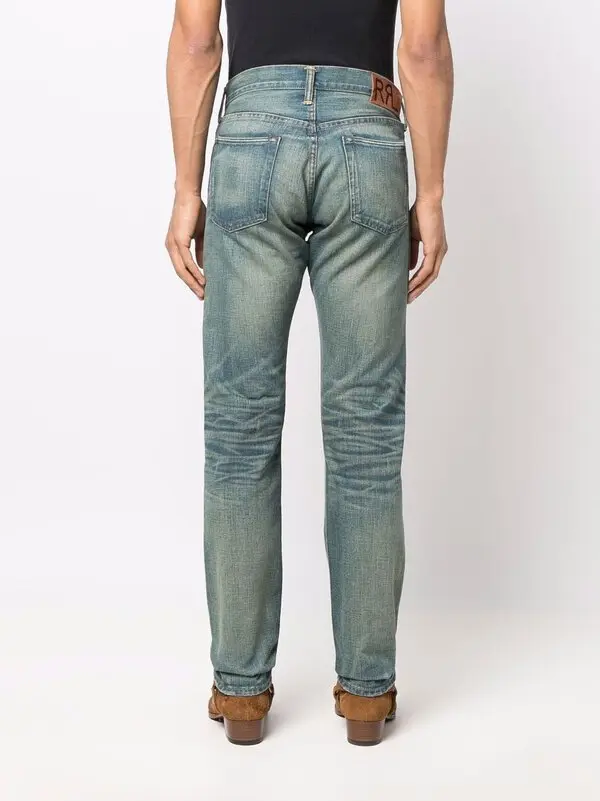 Ralph Lauren Ripped Straight-leg Jeans