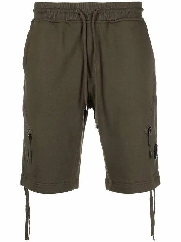 C.P. COMPANY Zip-pocket Cotton Track Shorts