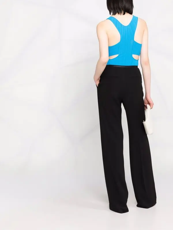 Stella McCartney Cut-out Knit Bodysuit - Blue