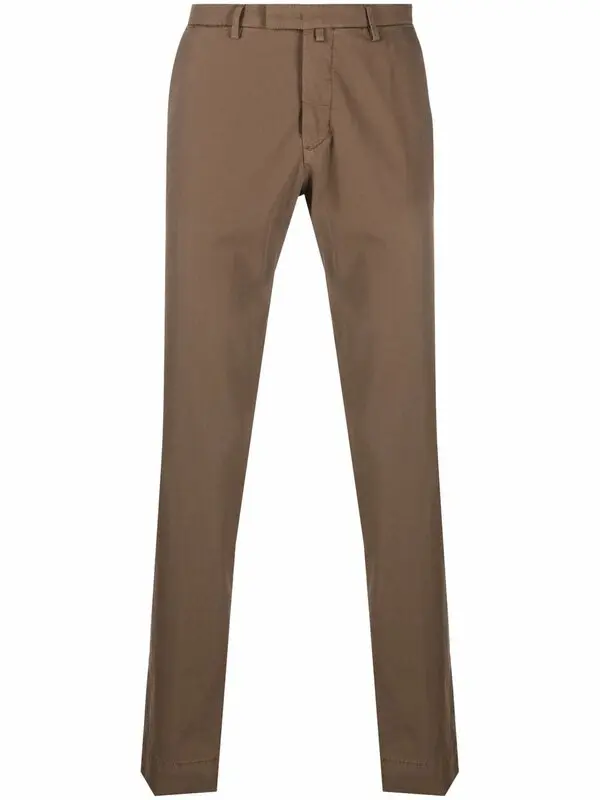 BRIGLIA 1949 Tailored Straight-leg Trousers - Brown