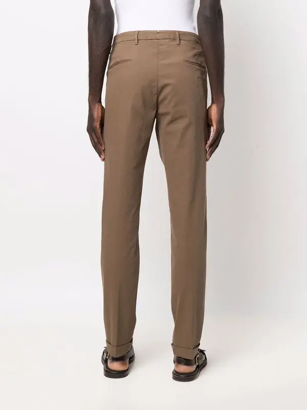 BRIGLIA 1949 Tailored Straight-leg Trousers - Brown