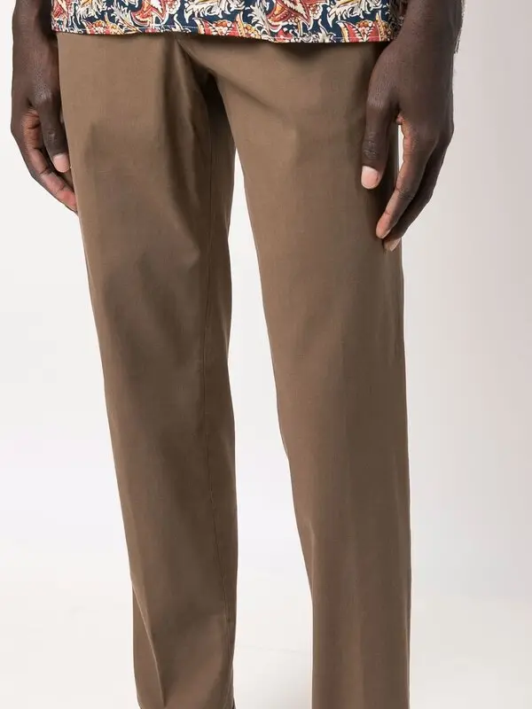 BRIGLIA 1949 Tailored Straight-leg Trousers - Brown