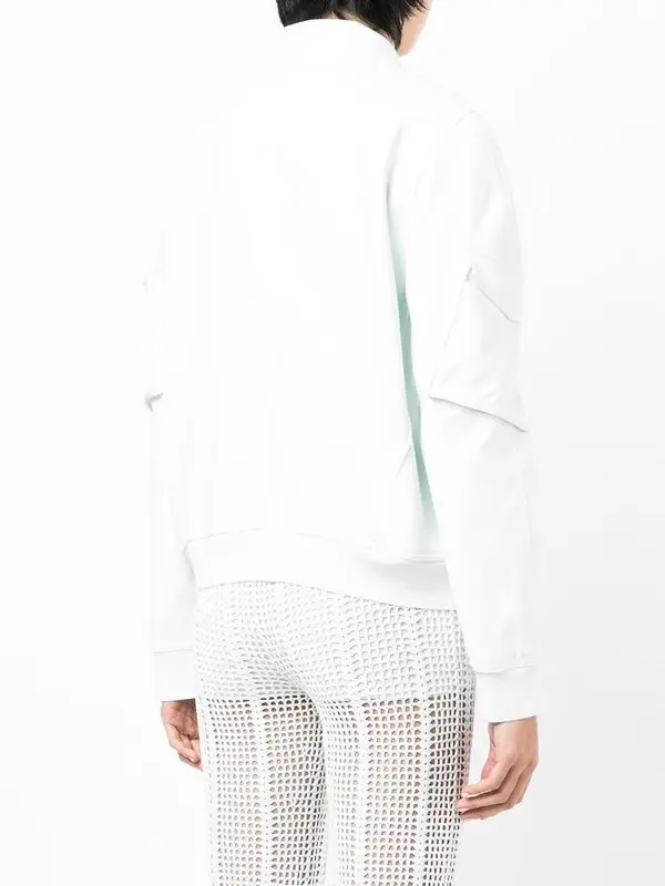 DION LEE Zip-up Fitted Bomber Jacket