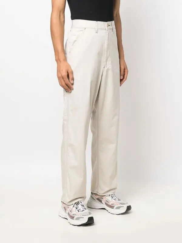 Needles X Smith's Butterfly-embroidered Trousers - Neutrals
