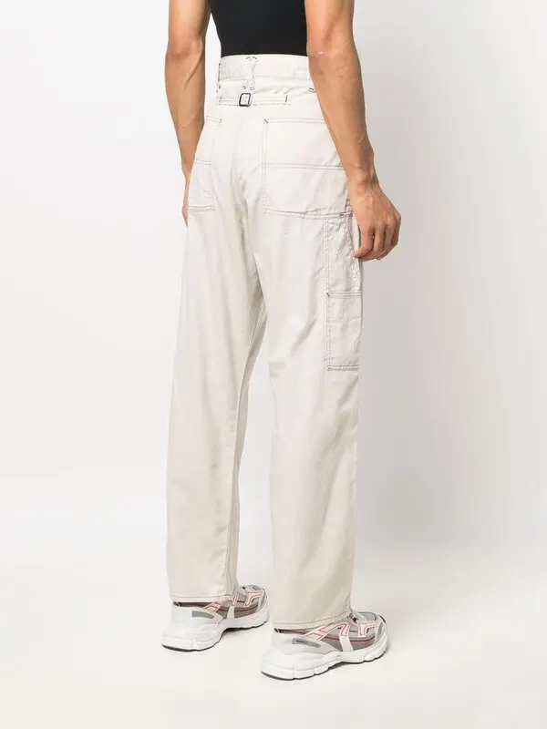 Needles X Smith's Butterfly-embroidered Trousers - Neutrals