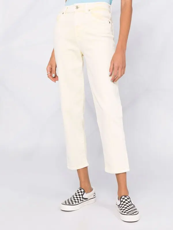 7 For All Mankind High-waisted Straight Jeans