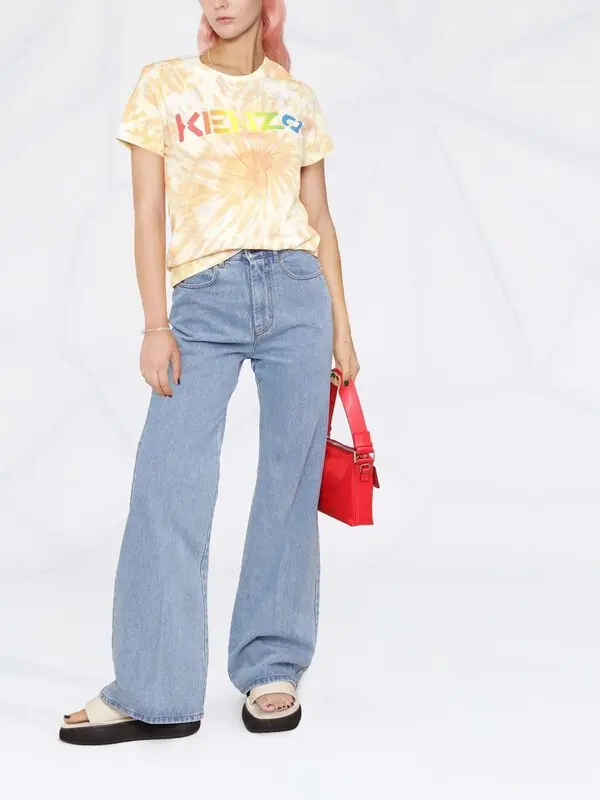 Kenzo Logo-print Tie-dye T-shirt
