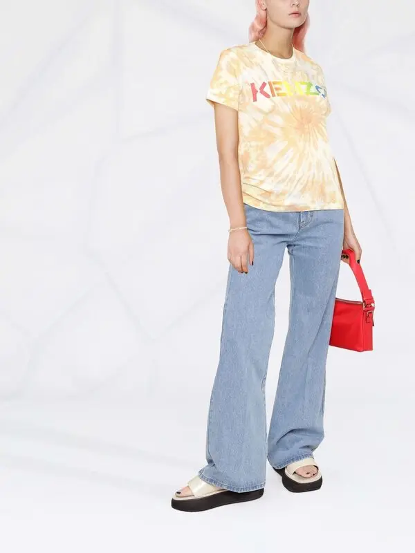 Kenzo Logo-print Tie-dye T-shirt