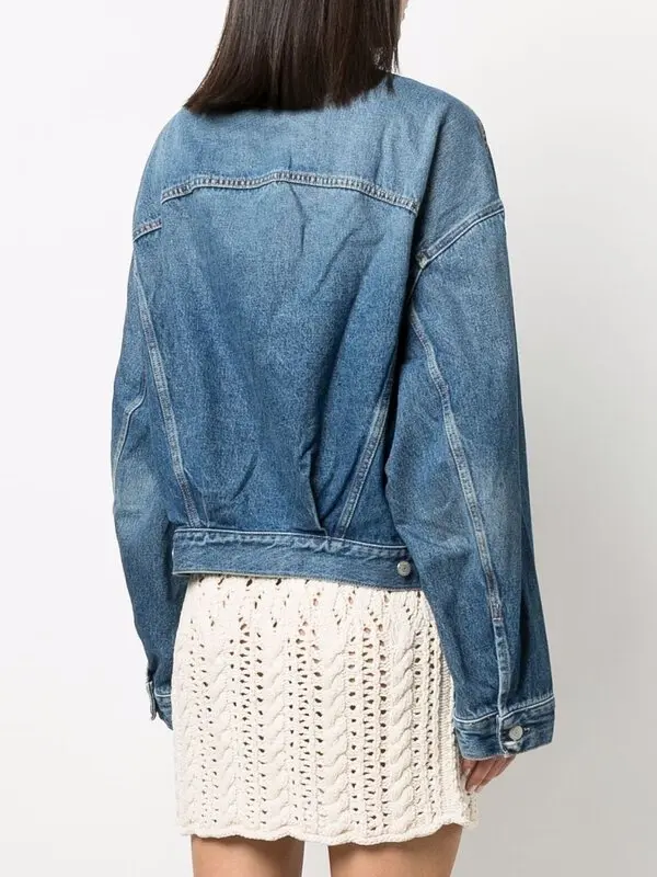 Acne Studios Cropped Denim Trucker Jacket
