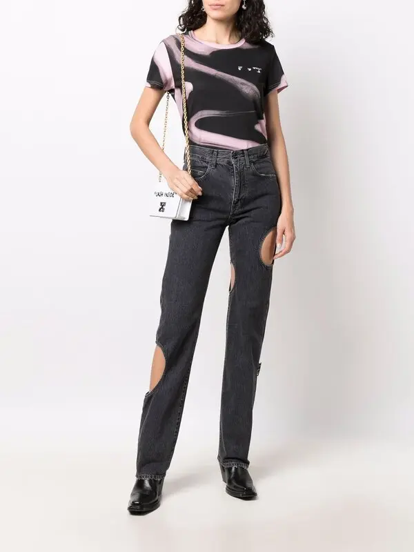 Off-White Meteor Straight-leg Jeans - Grey