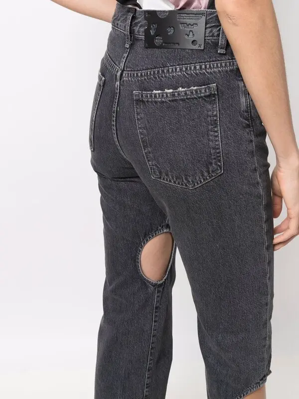 Off-White Meteor Straight-leg Jeans - Grey