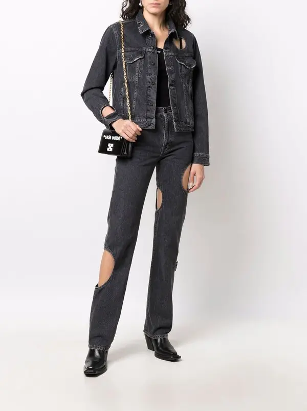 Off-White Meteor Denim Jacket - Grey