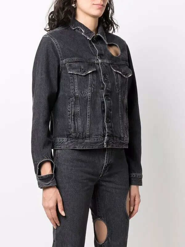 Off-White Meteor Denim Jacket - Grey