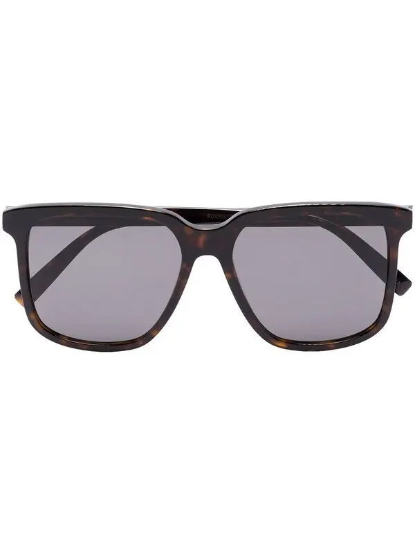 Saint Laurent Sl 480 Square-frame Sunglasses - Brown