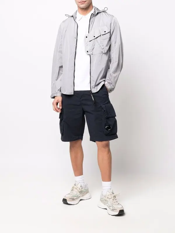 JAMES PERSE Short-sleeved Cotton Polo Shirt - White