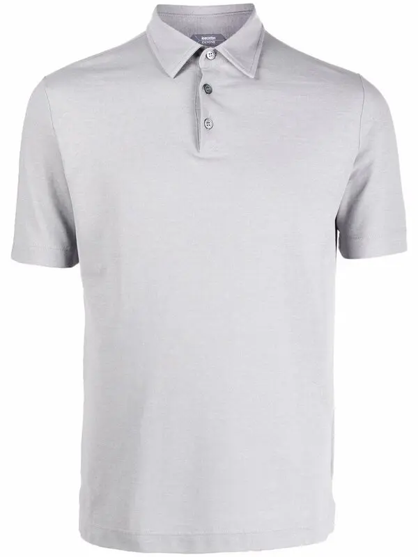 ZANONE Short-sleeved Polo Shirt - Grey