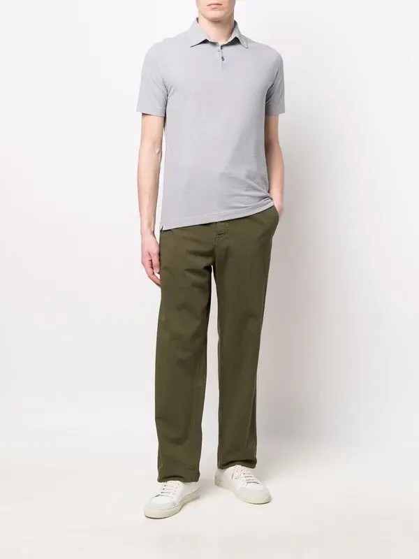 ZANONE Short-sleeved Polo Shirt - Grey