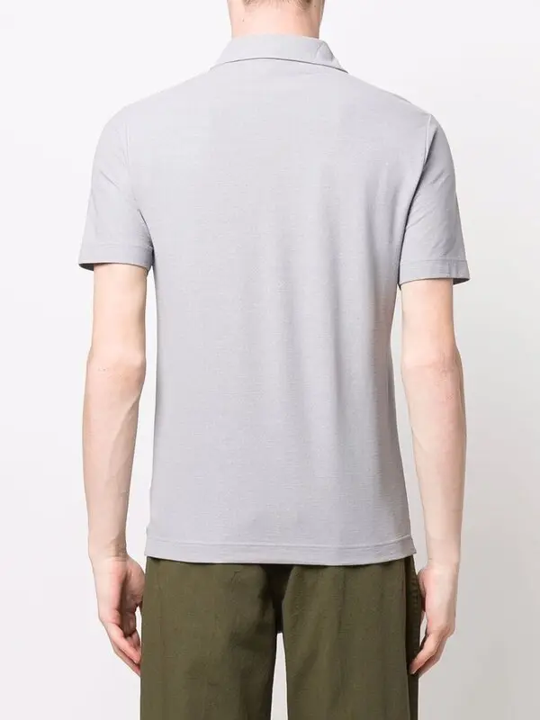 ZANONE Short-sleeved Polo Shirt - Grey