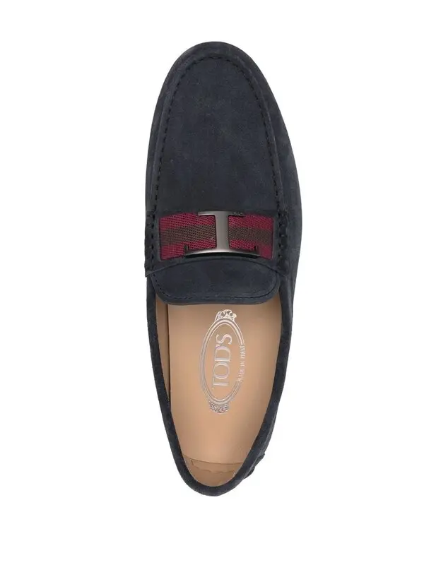TOD'S T-logo Suede Loafers