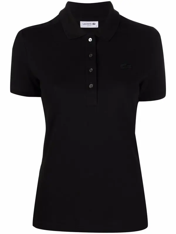 Lacoste Short-sleeve Slim-fit Polo Shirt - Black