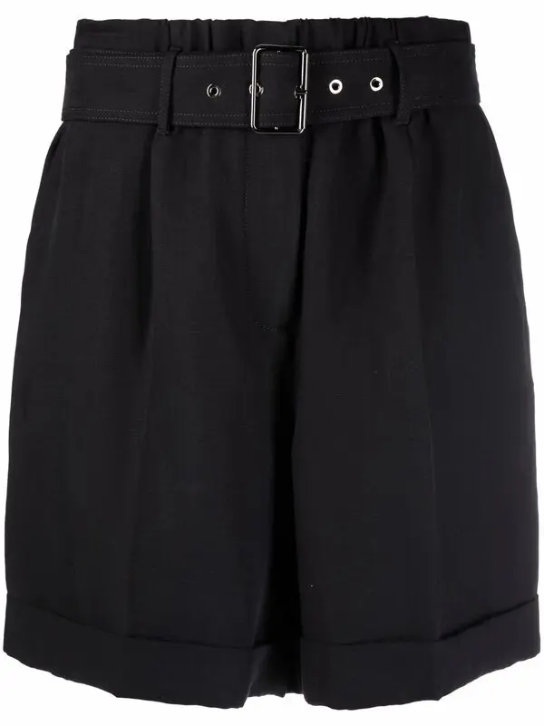 Woolrich Belted Flared Shorts