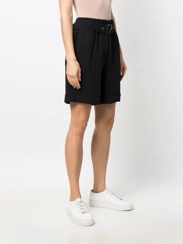 Woolrich Belted Flared Shorts