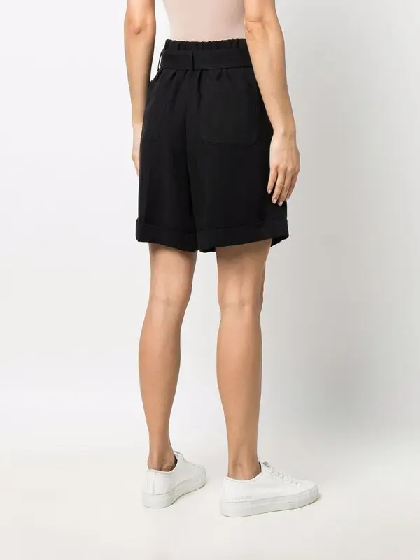 Woolrich Belted Flared Shorts